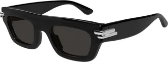 Bottega Veneta unisex, Accessoires, Noir, Taille: 50 MM Lunettes de soleil carr&eacute;es