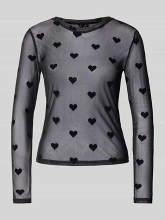 Vero Moda Slim Fit Langarmshirt mit Rundhalsausschnitt Modell LOVA