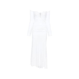 Elisabetta Franchi Damen, Kleider, Wei&szlig;, MGr&ouml;&szlig;e