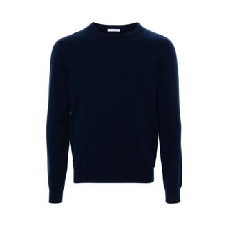 Malo Maglia Girocollo Rasato - - Knitwear - Herren - Blau - 2XL