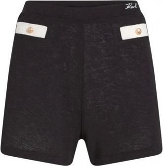 Karl Lagerfeld Femme, Shorts, Noir, Taille: 40 FR Karl Lagerfeld - Shorts