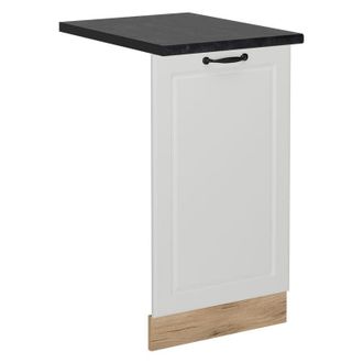Vicco Fa&ccedil;ade de lave-vaisselle R-Line, Blanc campagne, 45cm, pt Anthracite Vicco