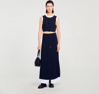 Sandro Kurze zweifarbige Weste