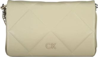 Calvin Klein Femme, Sacs, Beige, Taille: ONE Size Sac &agrave; Main en Coton Beige avec Bandouli&egrave;re R&eacute;glable