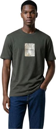 A|X Armani Exchange Homme, Tops, Vert, Taille: XL T-shirt en coton coupe droite