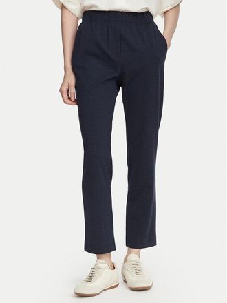 Max Mara Stoffhose Elfo 2625786011 Dunkelblau Regular Fit