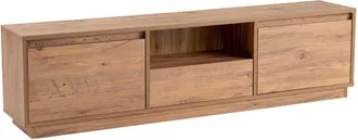 Hanah Home Meuble TV en bois Vanguard - 160 x 29 x 42 cm - Pin atlantique