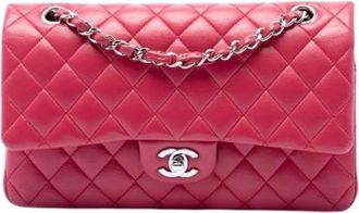 Chanel Sac port&eacute; &eacute;paule Pre-owned Double Flap - Femme - Pre-owned - Rose - Taille: ONE Size