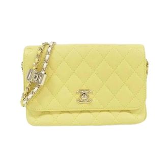 Chanel Pre-owned Vintage Schultertasche - - Pre-owned - Damen - Gelb - ONE SIZE