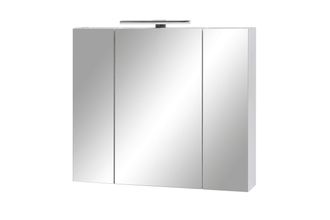 Schildmeyer Spiegelschrank 141350 Limone, 80 x 74,4 x 16 cm, weiß matt