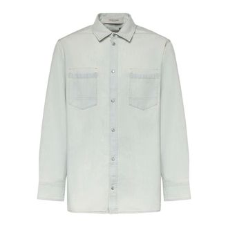 Golden Goose Homme, Chemises, Bleu, Taille: L Surchemise en denim