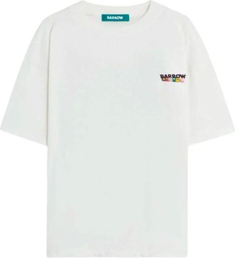 Barrow Barrow, Homme, Tops, Blanc, Taille: S T-shirt en jersey