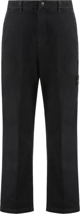 Stone Island Homme, Pantalons, Noir, Taille: W33 Pantalon Cargo Coupe Fusel&eacute;e Standard avec Chevilles &Eacute;lastiqu&eacute;es