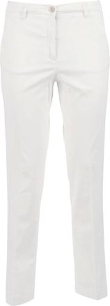 BRIGLIA 1949 Femme, Pantalons, Blanc, Taille: 46 FR Slim-fit Pantalons