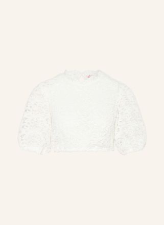 Spieth & Wensky Dirndlbluse Kathalin Aus Spitze weiss
