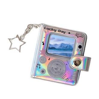 Generic Breloque de sac pour album photo, double face, petit porte-cl&eacute;s r&eacute;tro, album photo, album photo, pour famille, vacances, comm&eacute;moration, grossesse, nai