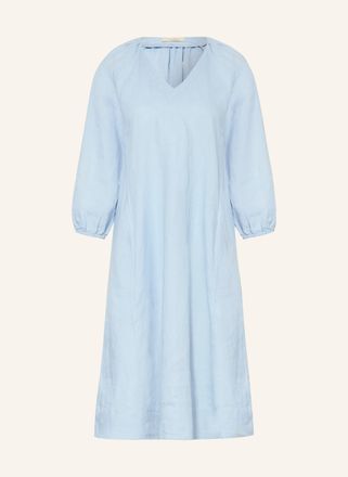 Lilienfels Lilienfels Leinenkleid Mit 3/4-Arm blau