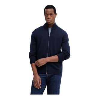 Michael Kors Pull &agrave; col montant en laine - Homme - Pulls - Bleu - Taille: M