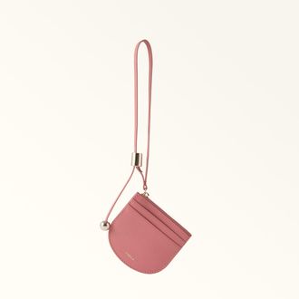 Furla Laura Kartenetui S Rosewood Rosa Strukturiertes Leder Damen