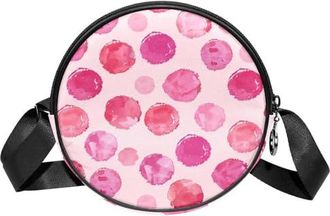 Generic Sac &agrave; bandouli&egrave;re Circle pour femme, petit sac &agrave; bandouli&egrave;re avec fermeture &eacute;clair, bretelles r&eacute;glables, sac &agrave; main rond d&eacute;contract&eacute; pour femmes et fi