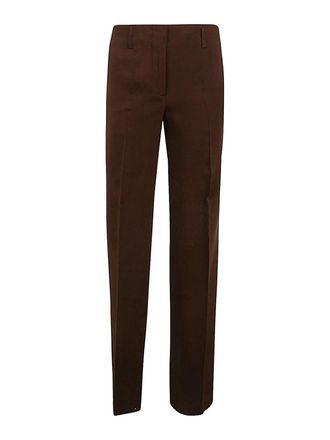 Dries Van Noten Pantalons D&eacute;contract&eacute;s - Marron