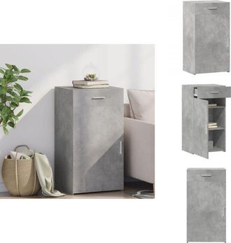 vidaXL Vidaxl - Buffet gris béton 50x42,5x93 cm bois dingénierie - Buffet - Meuble De Rangement - Armoire - Commode - Mobilier