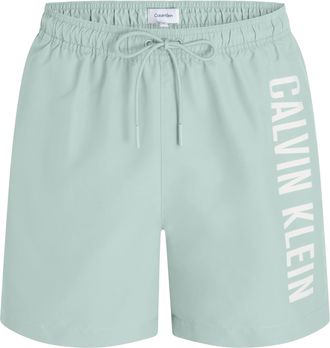 Calvin Klein Herren Badehose Medium Drawstring mit Tunnelzug, Grau (Moonlight Jade), S