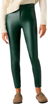 Ysabel Mora 70429 Legging caoutchout&eacute; pour femme, Vert bouteille, XL