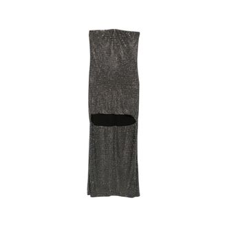 Alexander Wang Crystal-embellished High-low Asymmetric Dress
