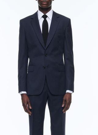 Fursac Veste de costume en serge de laine - Taille 44 - Homme