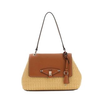 Guess Maggie Stroh Umh&auml;ngetasche - - Bags - Damen - Braun - ONE SIZE
