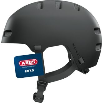 ABUS Fahrradhelm XOXO - Cityhelm im Skater-Look - Helm f&uuml;r Skateboard, Fahrrad, Scooter - mit optimiertem Kinnpolster - f&uuml;r Jugendliche und Erwachsene - Gr