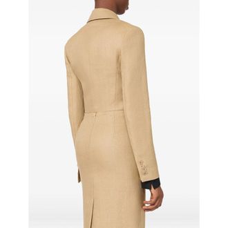 Max Mara Womens Linen Jacket Neutrals Blazers