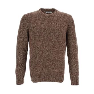 Gran Sasso Rundhals-Strickware - - Knitwear - Herren - Braun - XL