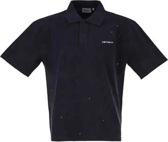 Carhartt Work in Progress Homme, Tops, Noir, Taille: M Polo Chemises