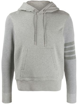 Thom Browne Kapuzenpullover mit Streifen - Grau