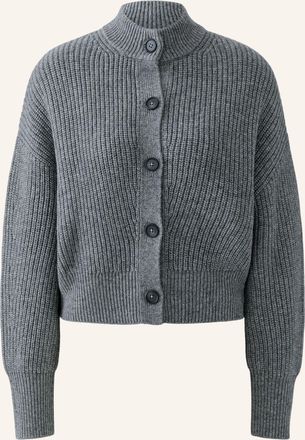 Oui Strickjacke grau