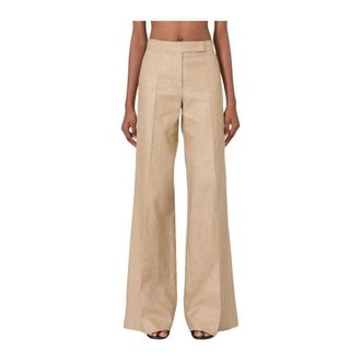 Max Mara Wide Hosen - - Trousers - Damen - Braun - S