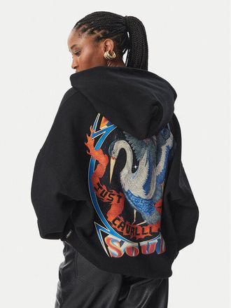 Just Cavalli Sweatshirt 81PAIE05 CF102 Schwarz Regular Fit