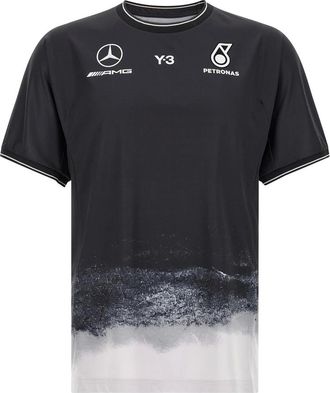 Yohji Yamamoto Homme, Sport, Noir, Taille: M F1 Mech T-shirt