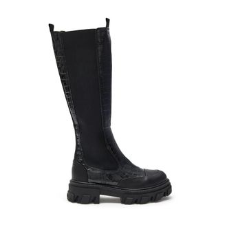 Ganni Kniehohe Chelsea Boots - - Shoes - Damen - Schwarzk - 38 EU