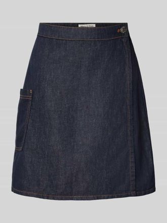 Marc O'Polo Ausgestellter Jeansrock Baumwoll-Leinen-Mix