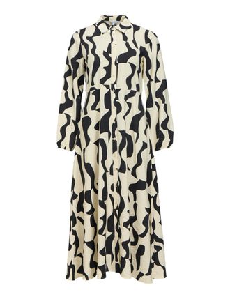 Object Objjacira L/S Long Shirt Dress Noos