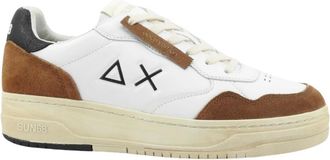Sun 68 Homme, Chaussures, Blanc, Taille: 43 EU Big Basket Leather Baskets