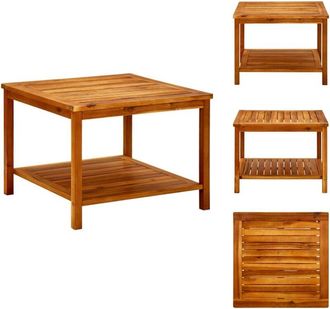 vidaXL Couchtisch 60x60x45 cm Massivholz Akazie - Holz Couchtisch - Akzidenzholzttisch - Wohnzimmertisch - Beistelltisch - Esszimmertisch