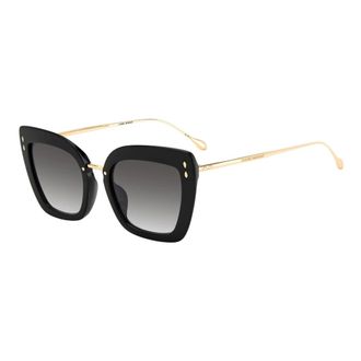 Isabel Marant Schwarze Gold/Dunkelgraue Sonnenbrille - - Accessories - Damen - Gelb - 53 MM