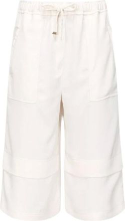 Pinko Pinko, Femme, Shorts, Beige, Taille: 38 FR Satin Bermuda Shorts