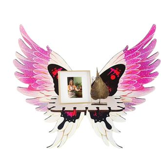 Generic Wandmontiertes Eckregal Engelsflügel - Flügel-Eckregale | Schmetterlingsflügel-Eckregal | Schmetterlingsförmiges Engelsflügelregal | Schwebendes Lager