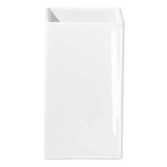 ASA Selection ASA 4606005 Blumenvase Keramik 11.50 x 11.50 x 21.0 cm, wei&szlig;