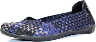 bernie mev. Catwalk Damen Slip auf Ballett Wohnungen (Jeans Combo, eu_Footwear_Size_System, Adult, Women, Numeric, medium, Numeric_38)